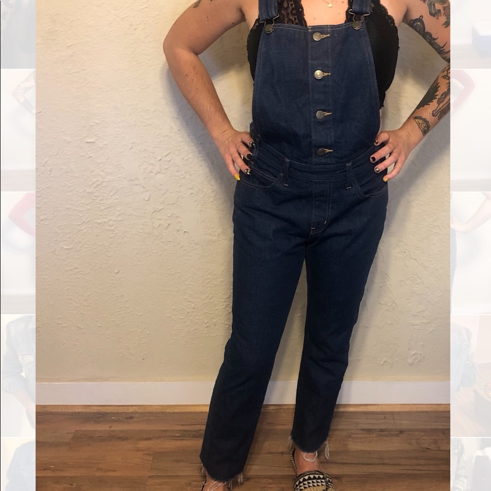 Levis Retro Inspired Orange Tab Overalls - Gem